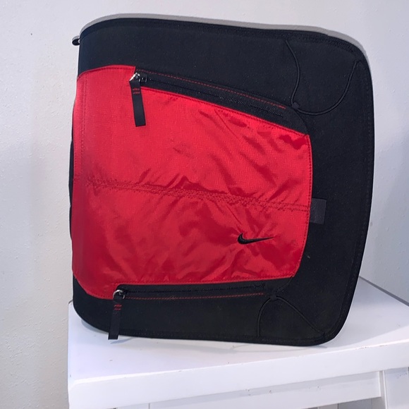 Nike | Bags | Vintage Nike 3 Inch Binder Canvas Blackred | Poshmark